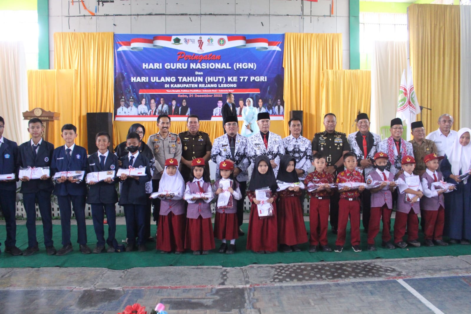 Momen Syukuran HUT PGRI Dan HGN, Bupati Siap Support Merdeka Mengajar Program Nasional ...