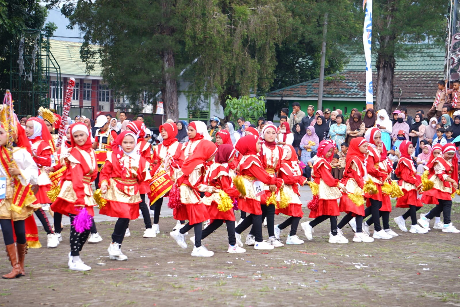 Meriahkan HUT RI Ke 78, Bupati Rejang Lebong Buka Festival Drum Band Tingkat SD, SMP, SMA ...