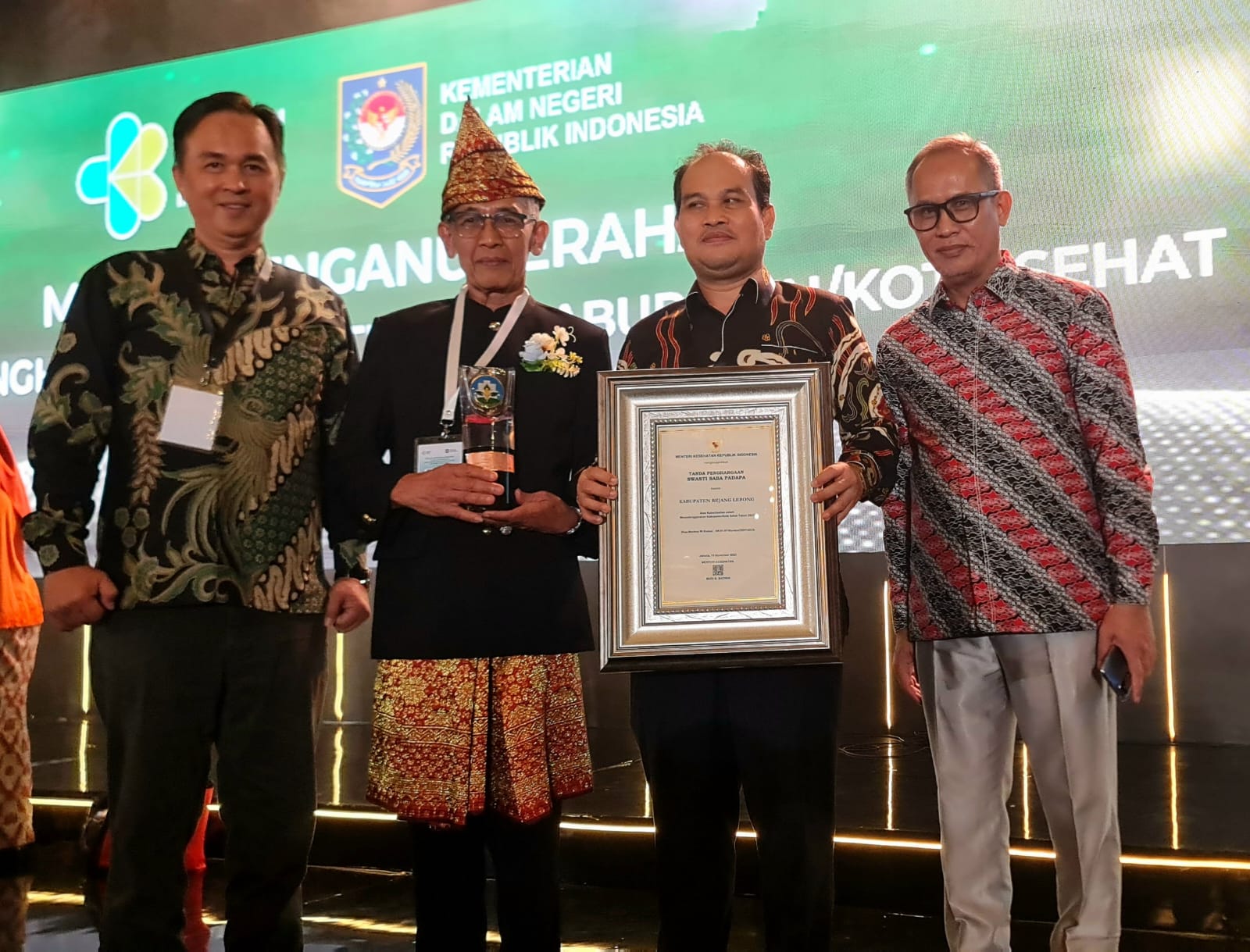 Rejang Lebong Raih Swasti Saba Padava - Pemerintah Kabupaten Rejang Lebong